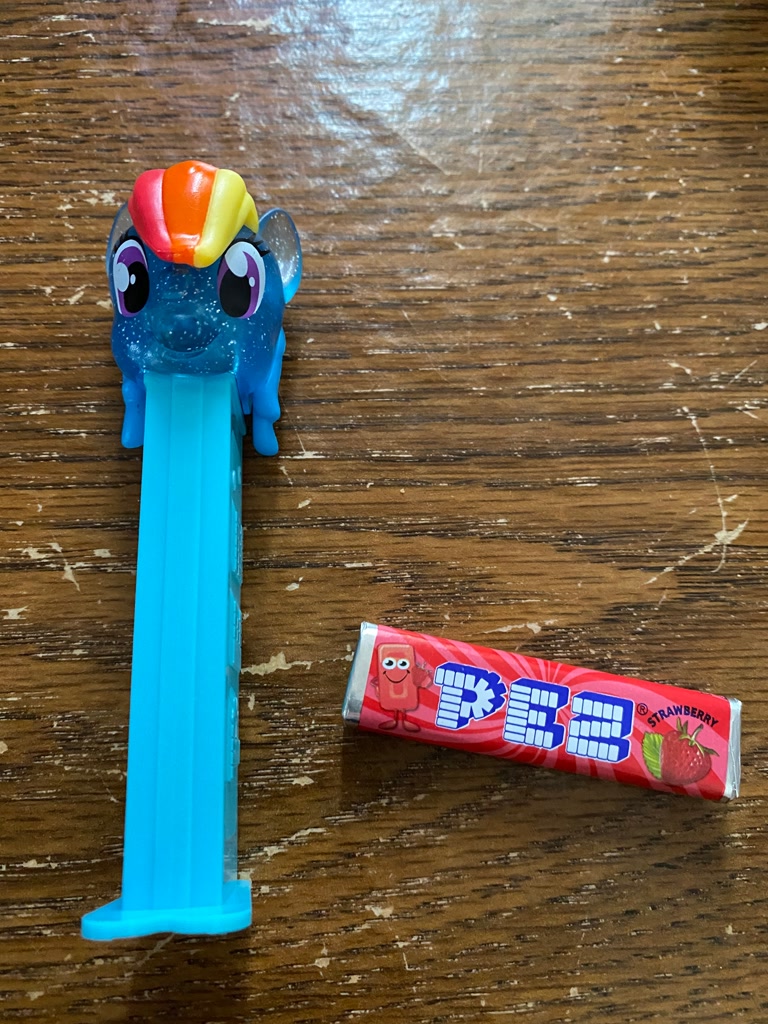 #2918968 - safe, rainbow dash, pegasus, pony, g4, pez dispenser, photo, picture, solo - Derpibooru