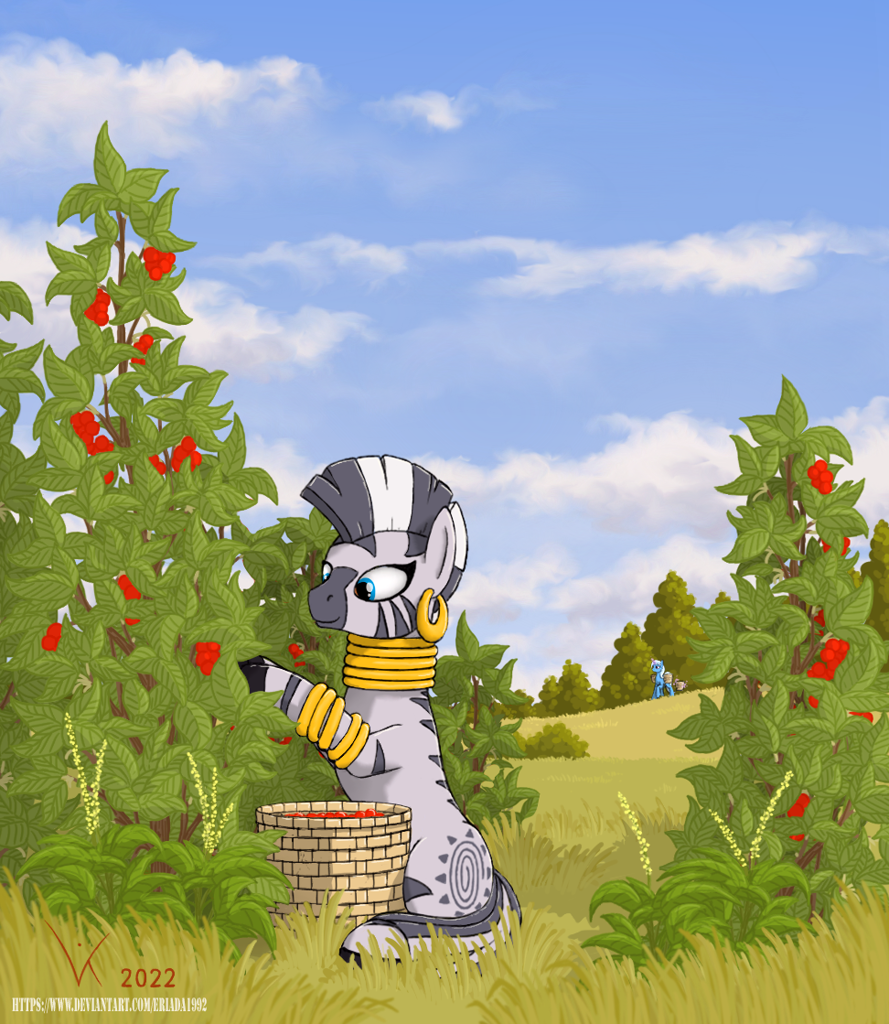 #2919430 - safe, artist:eriada, trixie, zecora, pony, unicorn, zebra ...