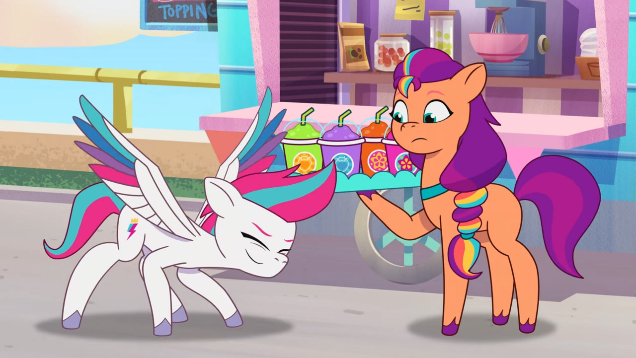 #2925858 - safe, screencap, sunny starscout, zipp storm, earth pony ...