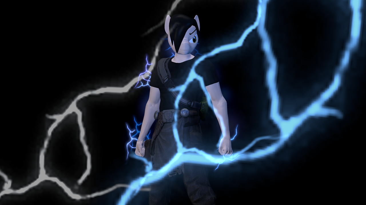 #2926806 - safe, artist:mr-wolfapex, lightning bolt, white lightning ...