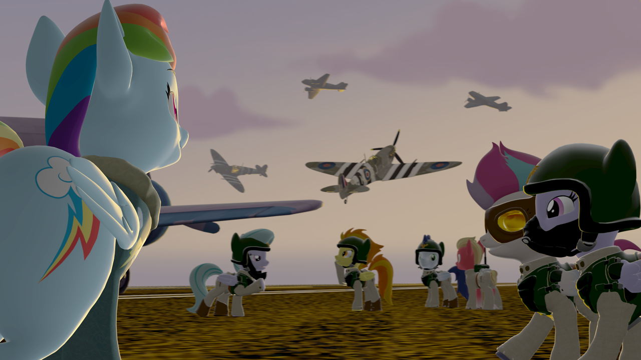 #2931554 - safe, artist:sexy rd, derpibooru exclusive, rainbow dash, soarin', spitfire, sprout ...