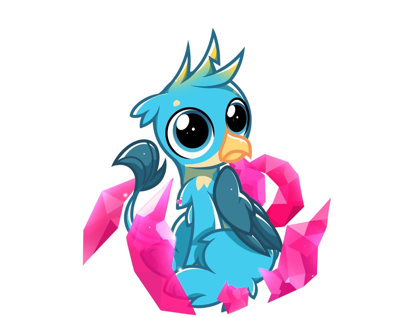 #2932837 - safe, artist:lanlanlc, gallus, griffon, g4, adorable face ...