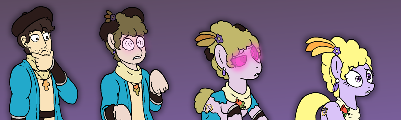 #2932947 - safe, artist:dommerik, lyrica lilac, oc, oc:emilio remanza ...