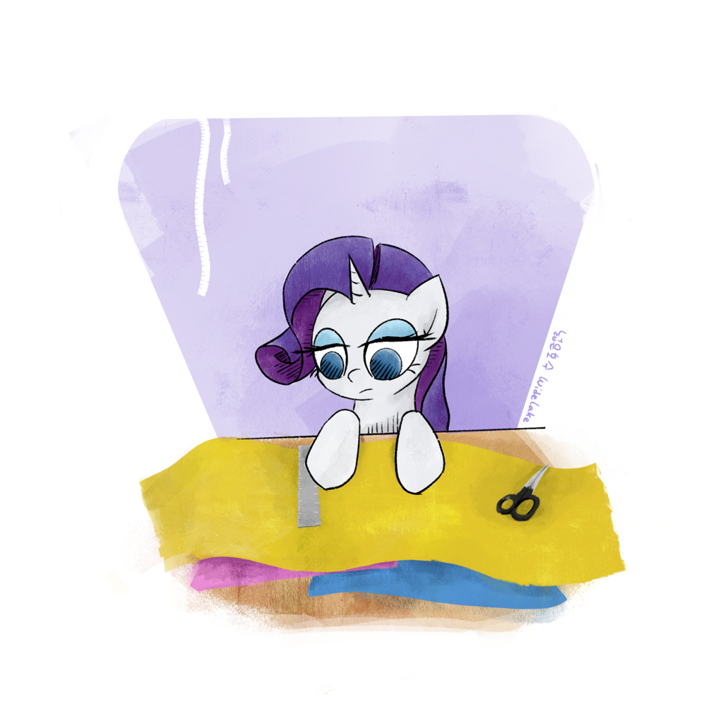 #2933321 - safe, artist:widelake, rarity, pony, unicorn, g4, desk ...