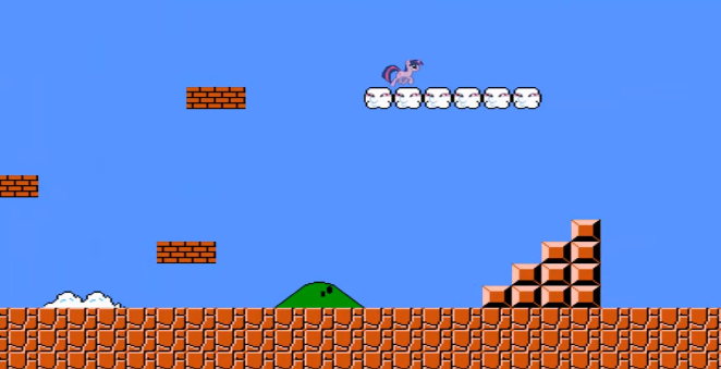 #2933837 - safe, twilight sparkle, pony, unicorn, 8-bit, bush, cloud ...