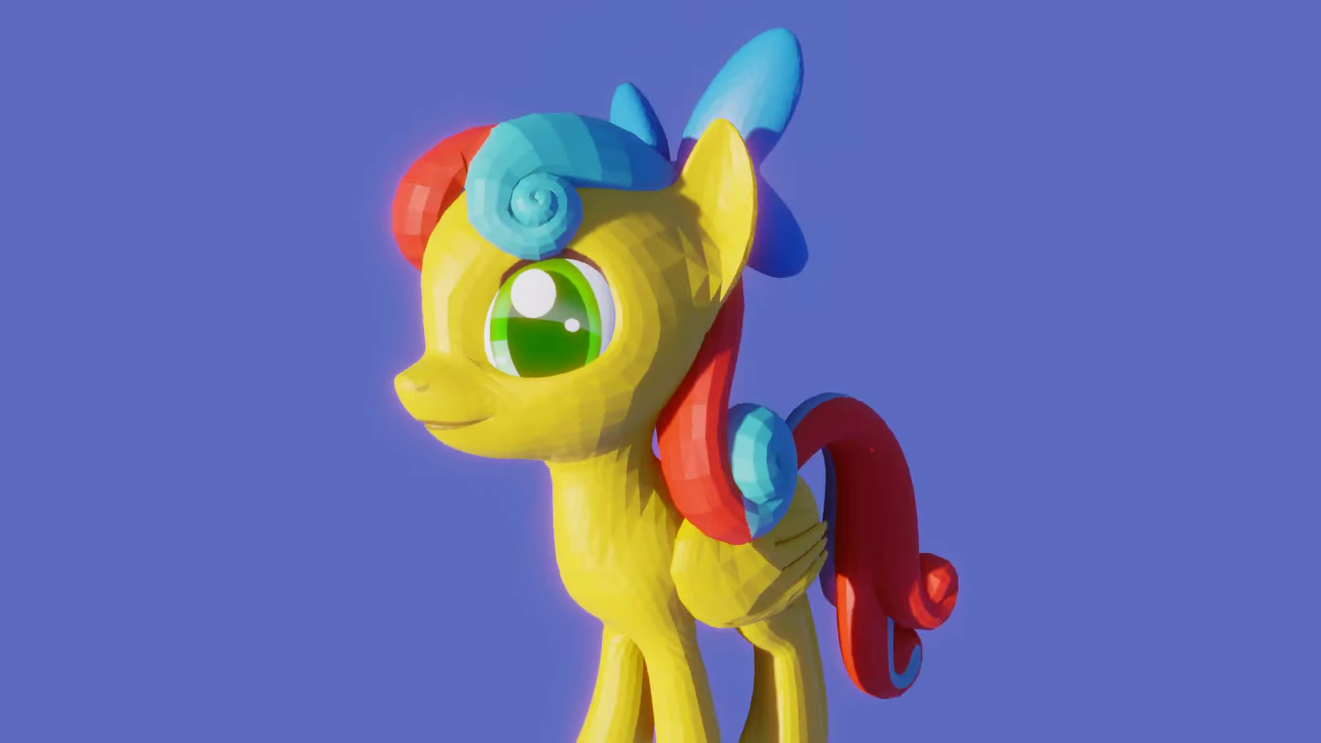 #2934133 - safe, artist:thegratemeis, oc, oc:meis grater, pegasus, pony, 3d, 3d model, 3d pony ...