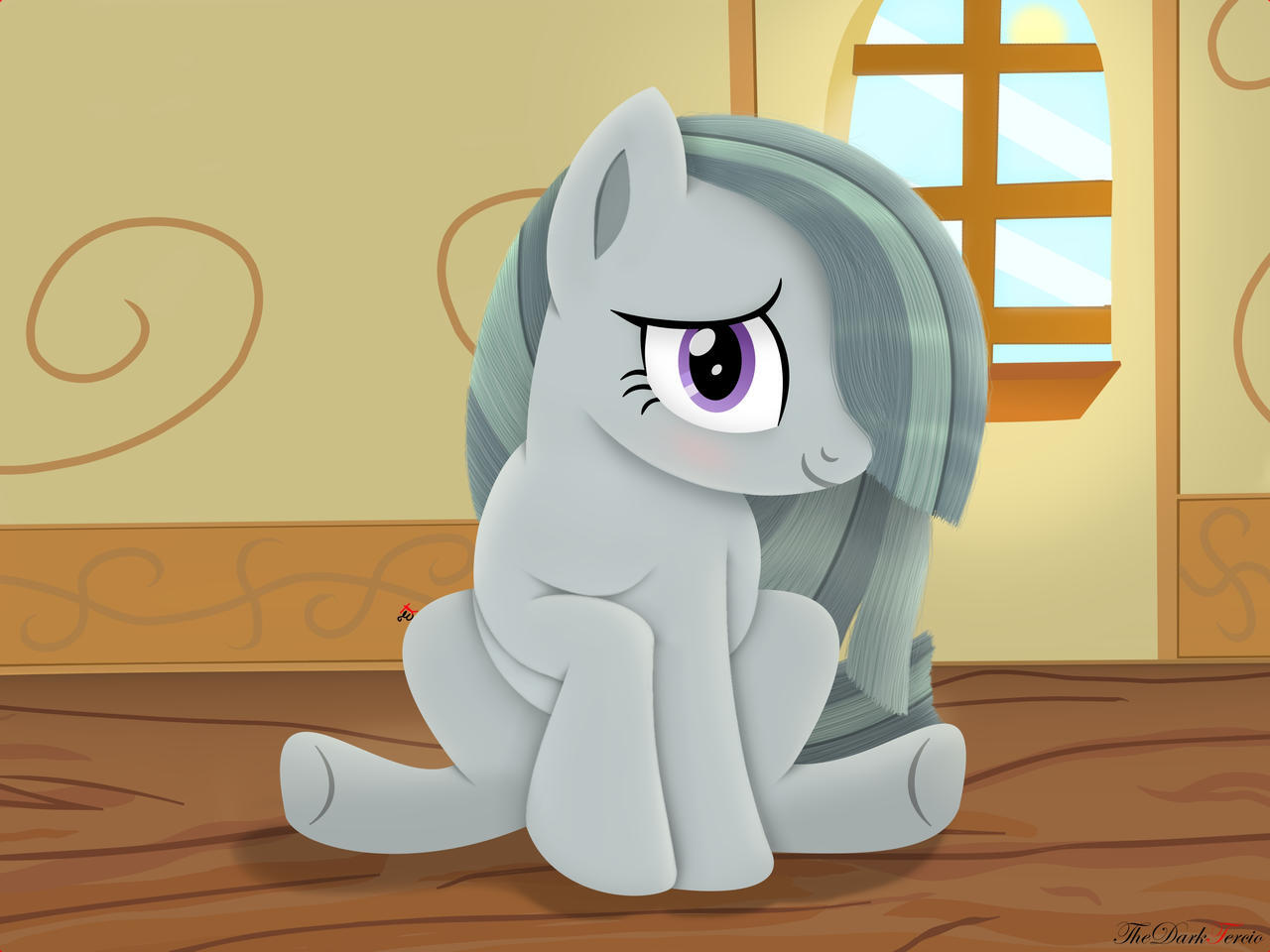 #2935021 - safe, artist:thedarktercio, marble pie, earth pony, pony, g4 ...