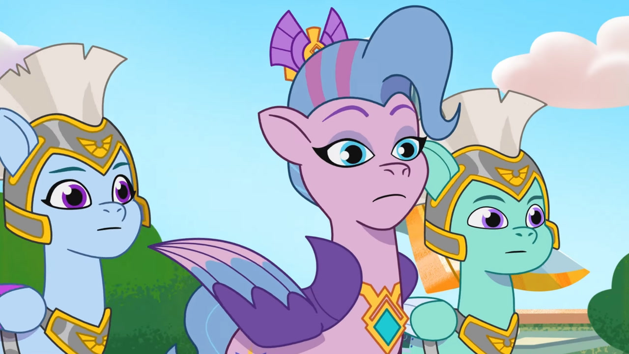 #2935226 - safe, screencap, queen haven, thunder flap, zoom zephyrwing ...