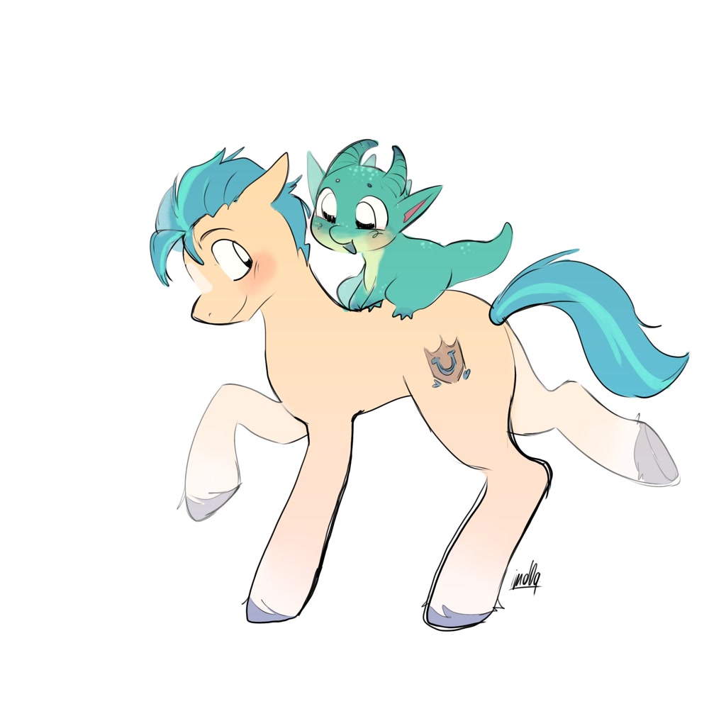 #2935869 - safe, artist:imd00g, hitch trailblazer, sparky sparkeroni ...