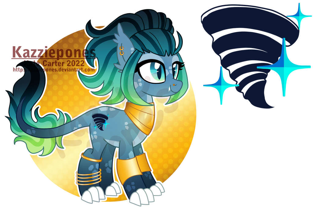 #2936972 - safe, artist:kazziepones, oc, oc only, oc:storm chaser, dracony, dragon, hybrid ...