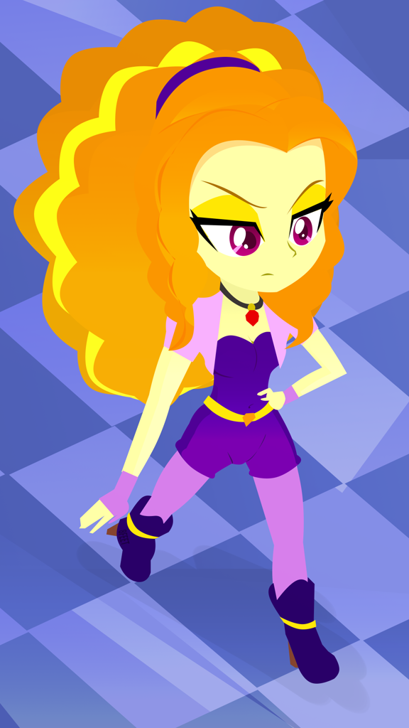 #2937365 - safe, artist:8feet, adagio dazzle, human, equestria girls, g4, female, gem, lineless ...