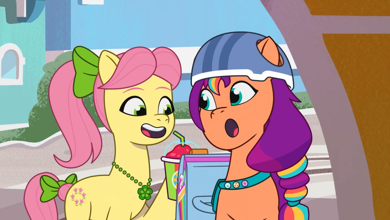 #2920992 - safe, screencap, posey bloom, sunny starscout, earth pony ...