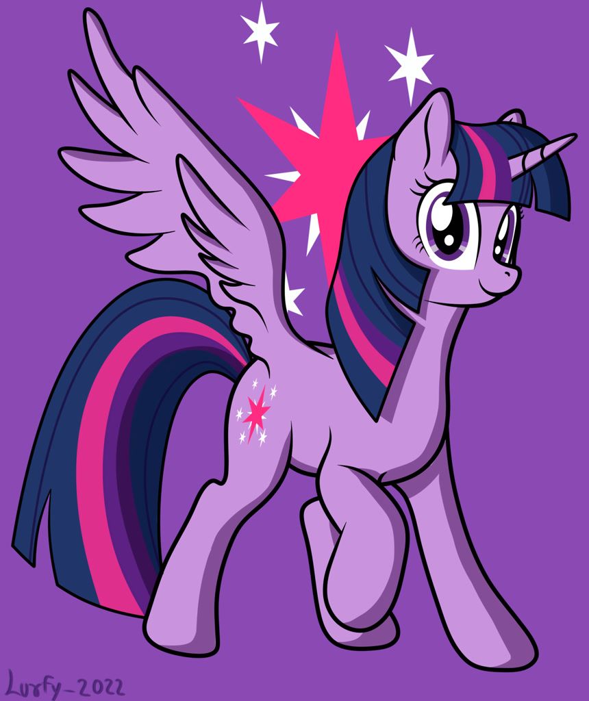 #2921638 - safe, artist:lurfy, twilight sparkle, alicorn, pony, g4, female, high res, mare, solo ...