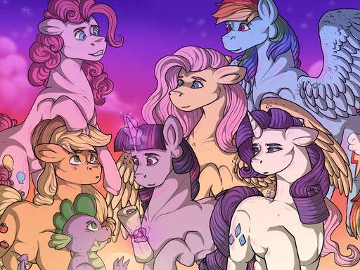 Safe Artist Binibean Applejack Fluttershy Pinkie Pie
