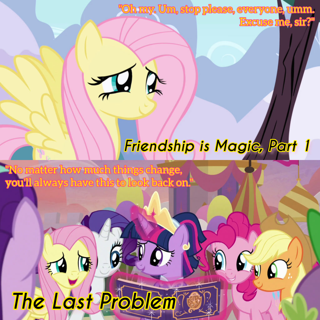 #2944543 - safe, edit, edited screencap, editor:itsmgh1203, screencap, applejack, fluttershy ...