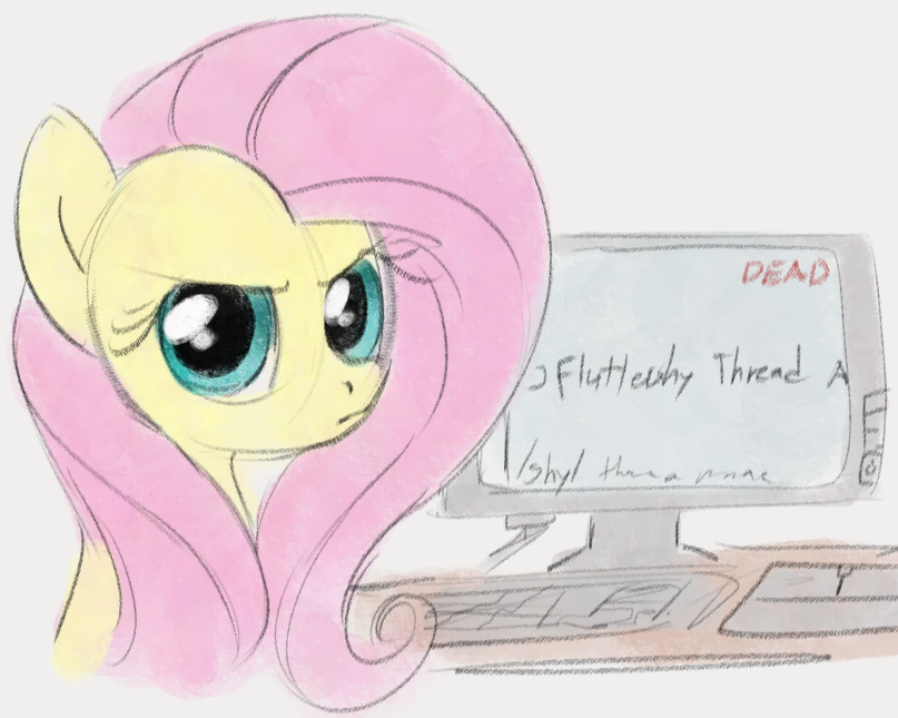 #2944766 - safe, artist:dotkwa, fluttershy, pegasus, pony, g4, computer ...