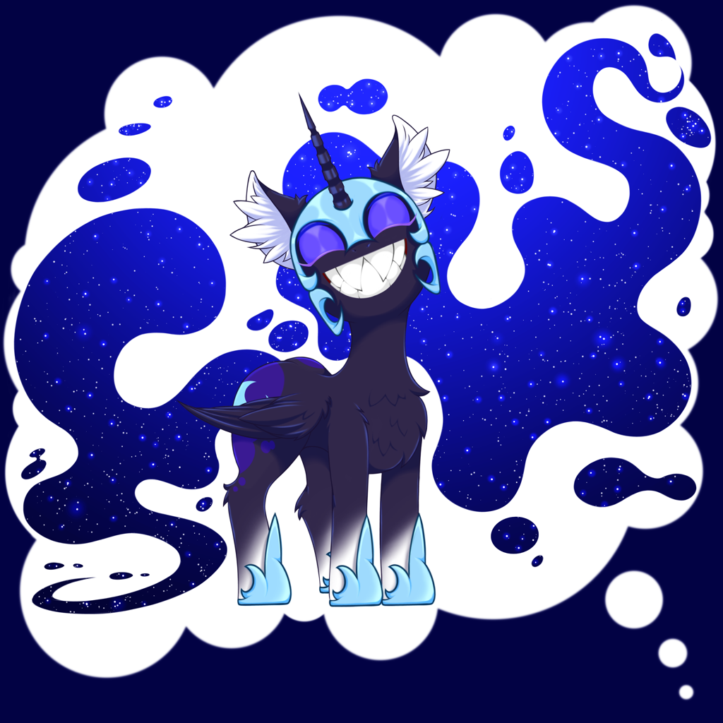 #2945537 - safe, artist:rurihal, nightmare moon, alicorn, pony, cute ...