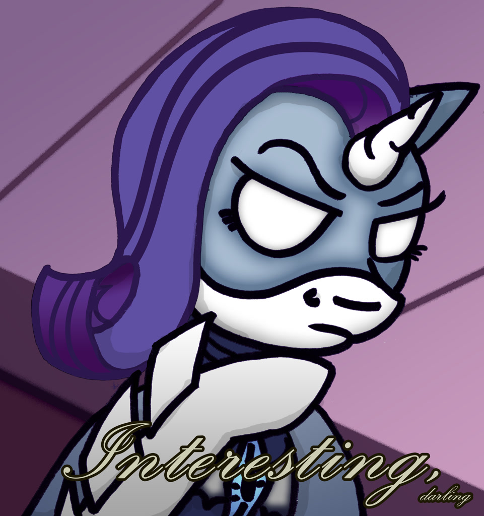 #2945595 - safe, artist:c_||_r, pony, unicorn, batman, batmare, bladed ...