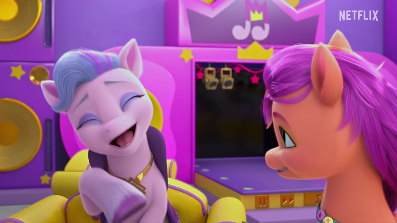 #2946150 - safe, screencap, queen haven, sunny starscout, earth pony ...