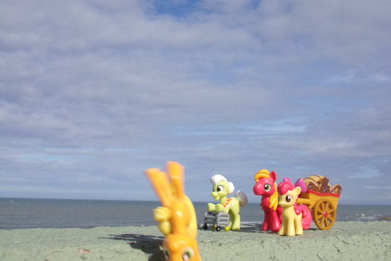 #2946260 - safe, artist:dingopatagonico, apple bloom, applejack, big ...