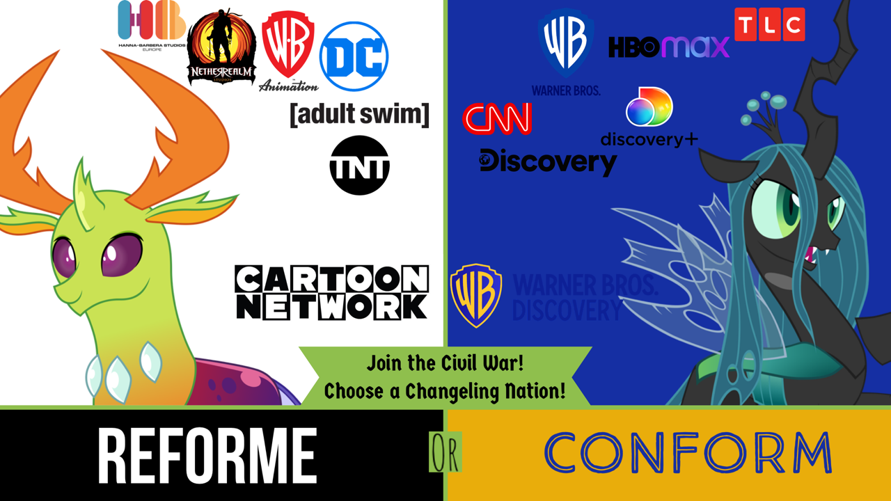 #2946297 - safe, artist:chanyhuman, derpibooru exclusive, queen chrysalis, thorax, changedling ...