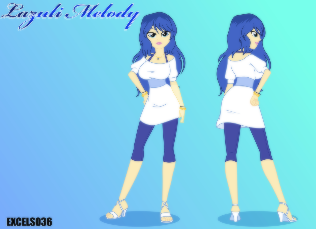 #2946427 - safe, artist:excelso36, oc, oc:lazuli melody, human ...