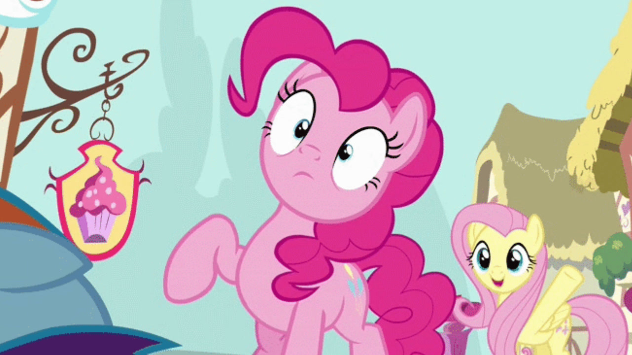 #2946453 - safe, screencap, fluttershy, pinkie pie, earth pony, pegasus, pony, g4 - Derpibooru