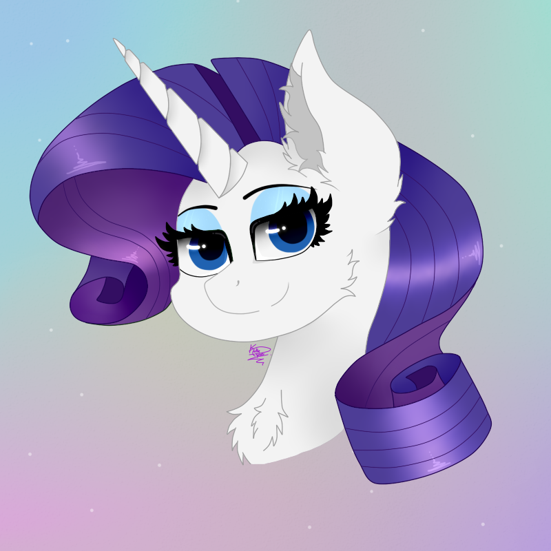#2946967 - safe, artist:kathepart, rarity, pony, unicorn, bust, cheek ...
