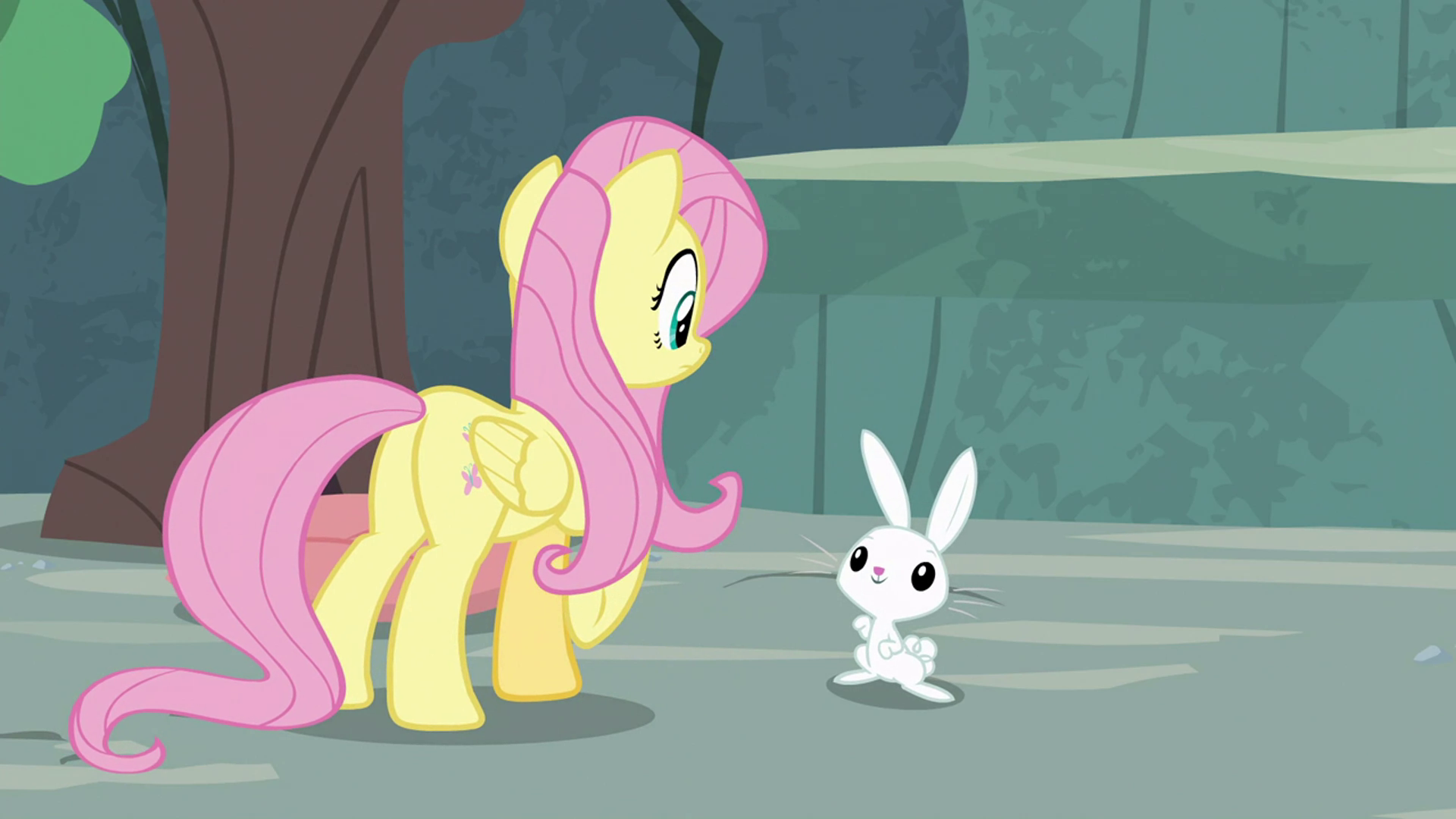 #2947078 - safe, screencap, angel bunny, fluttershy, pegasus, pony ...