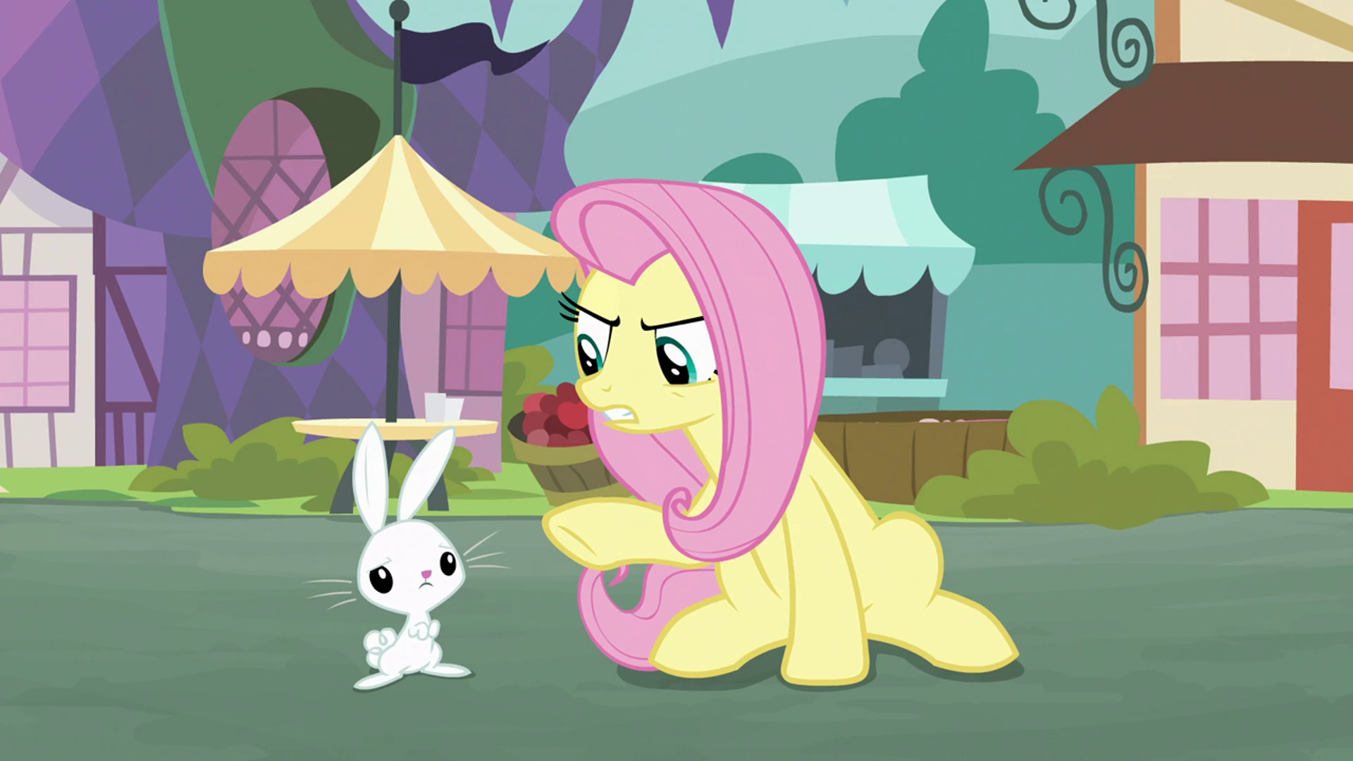 #2947090 - safe, screencap, angel bunny, fluttershy, pegasus, pony ...