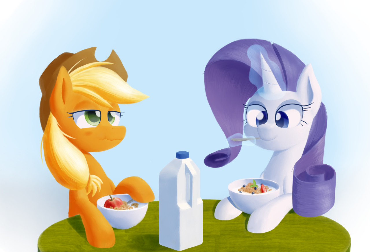 #2947168 - safe, artist:pitybug, applejack, rarity, earth pony, pony ...