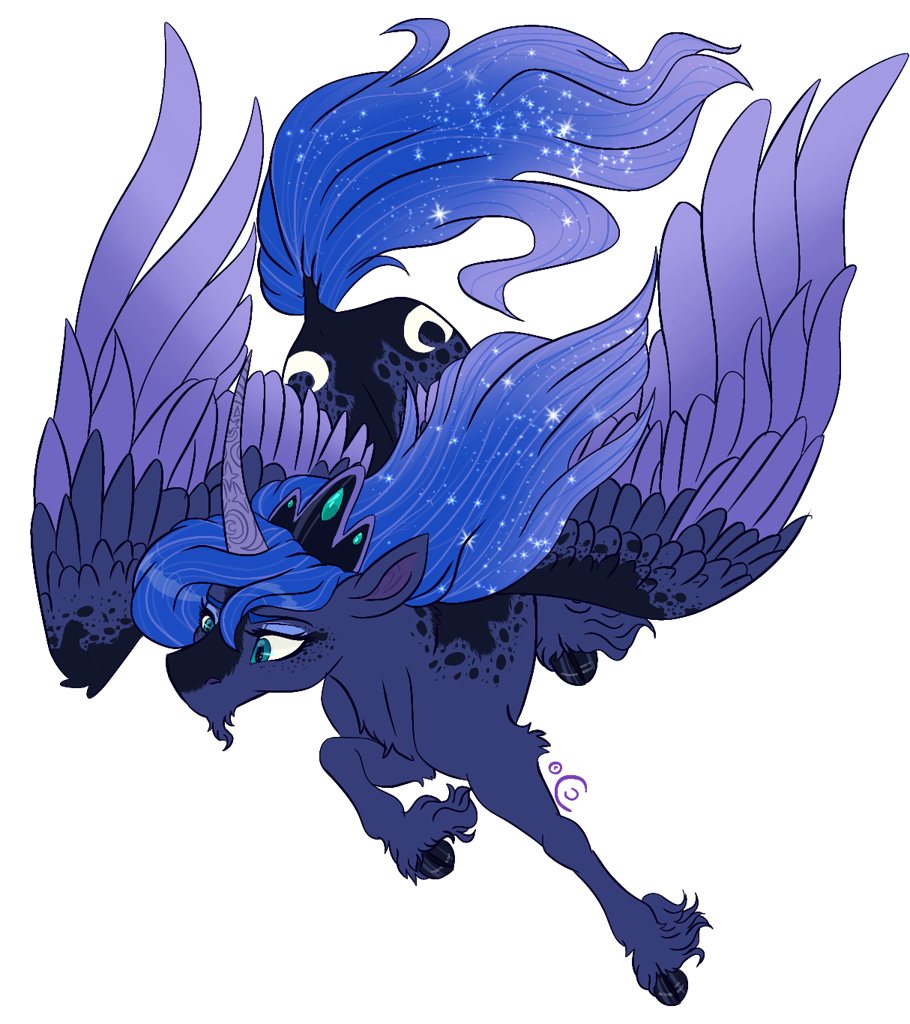 #2947634 - safe, artist:caffeinatedcarny, princess luna, alicorn, pony ...