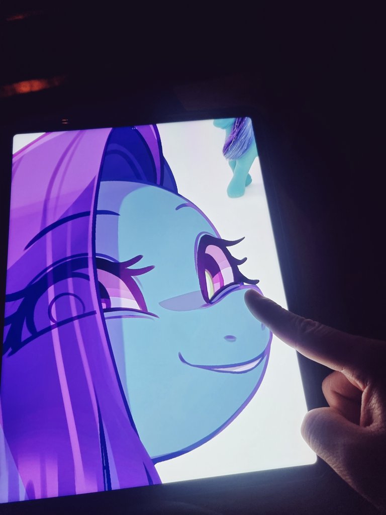 #2948026 - safe, artist:maren, snowball (g2), earth pony, pony, g2, g4, boop, drawing tablet ...