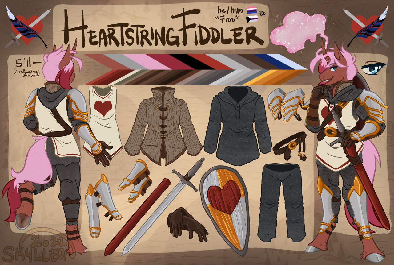 #2949950 - safe, artist:skylleon, oc, oc:heartstring fiddler, anthro ...