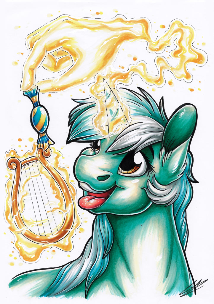 #2950453 - safe, artist:lupiarts, lyra heartstrings, pony, unicorn, g4 ...