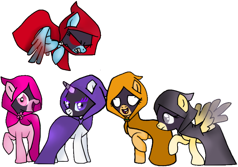 #2939320 - safe, artist:manglethemangledtoy, edit, applejack, fluttershy, pinkie pie, rainbow ...