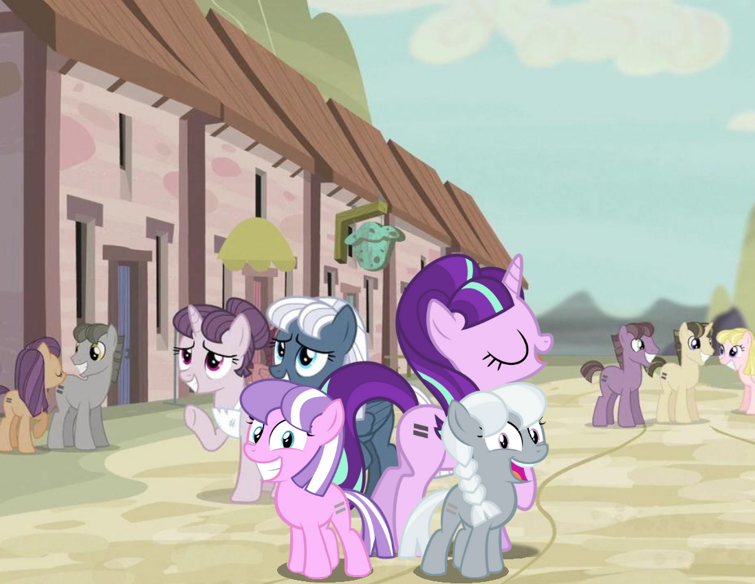 #2939385 - safe, artist:swiftgaiathebrony, amethyst skim, diamond tiara ...