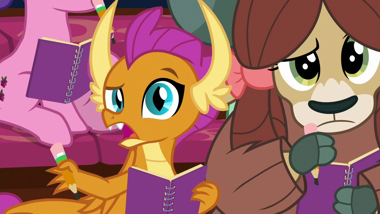 #2939612 - safe, screencap, berry bliss, smolder, yona, dragon, yak, g4 ...