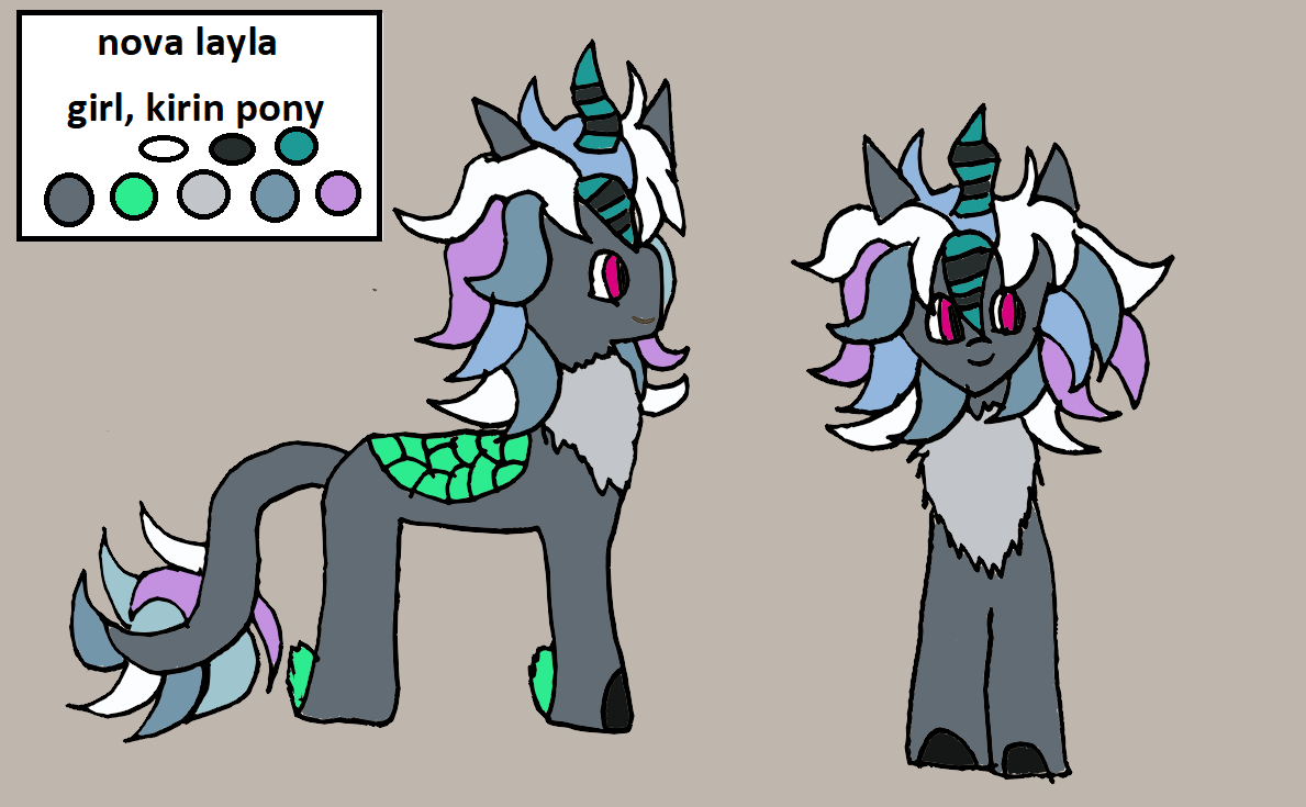 #2951369 - safe, artist:ask-luciavampire, oc, oc only, oc:nova layla, kirin, pony, ask-canterlot ...