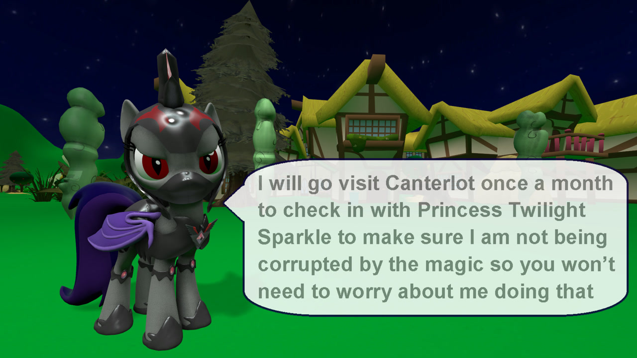 #2952318 - safe, artist:ask-the-luna-knight, oc, pony, 3d, source filmmaker, speech bubble, text ...