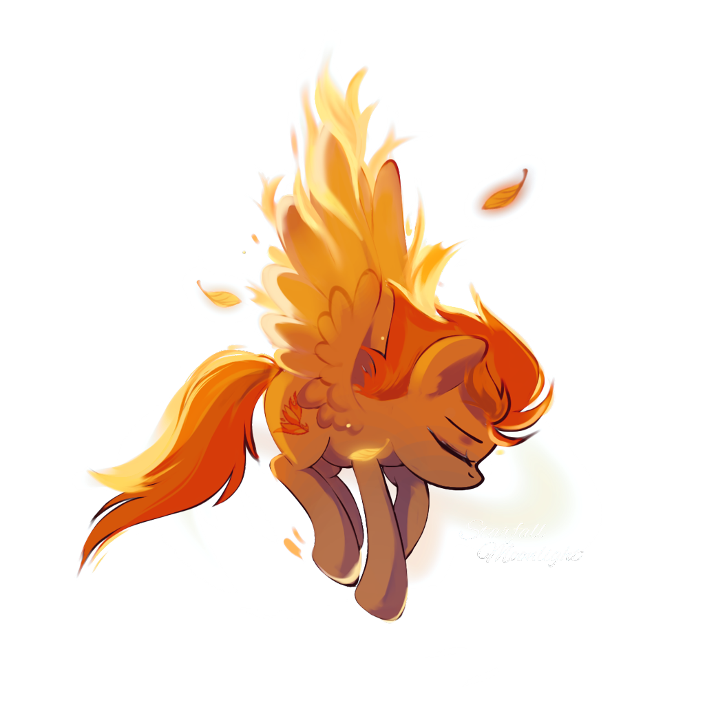 #2953942 - safe, artist:starfallmoonlight, spitfire, pegasus, phoenix ...