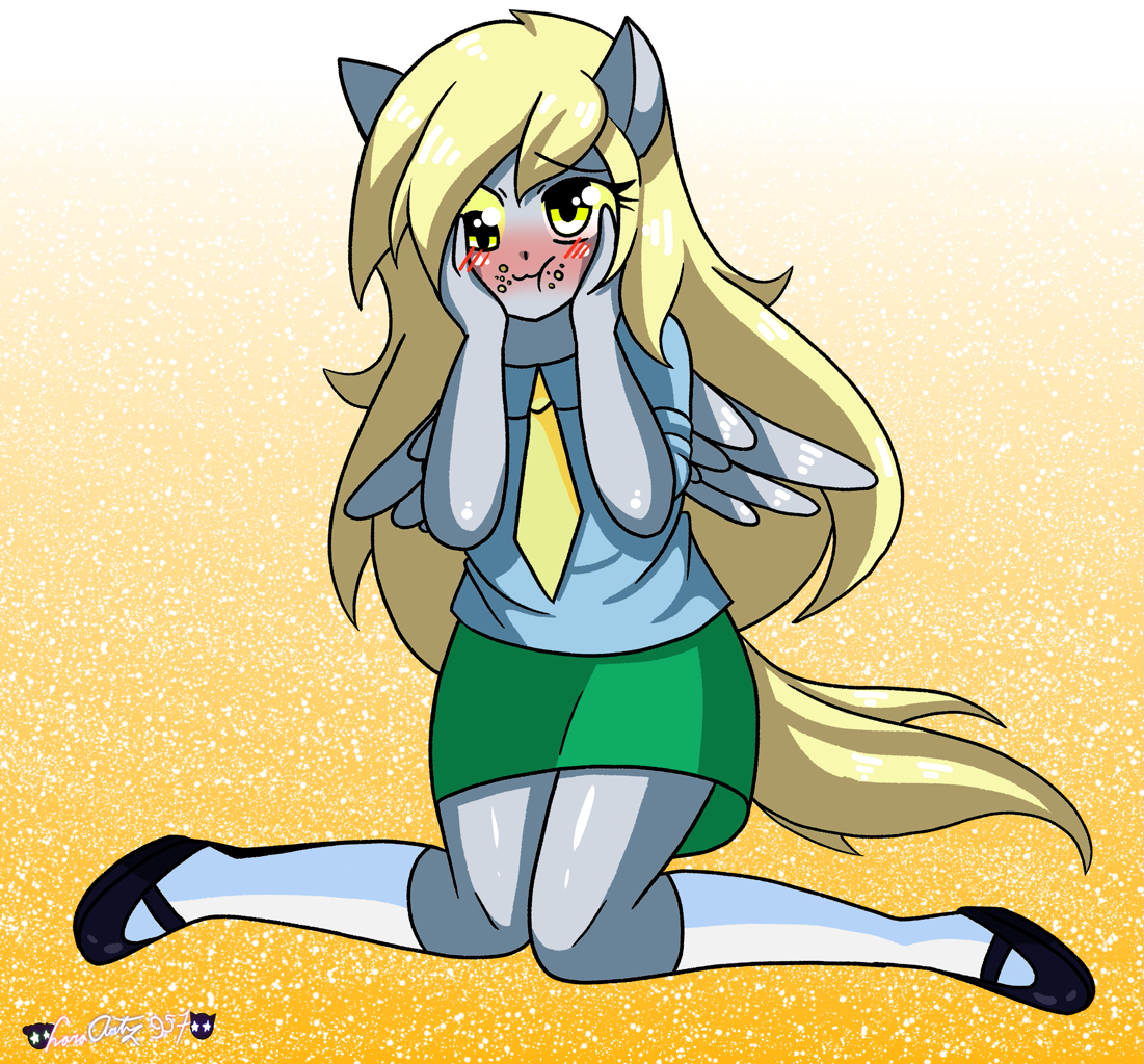 #2954364 - safe, artist:laraartz, derpy hooves, human, equestria girls ...