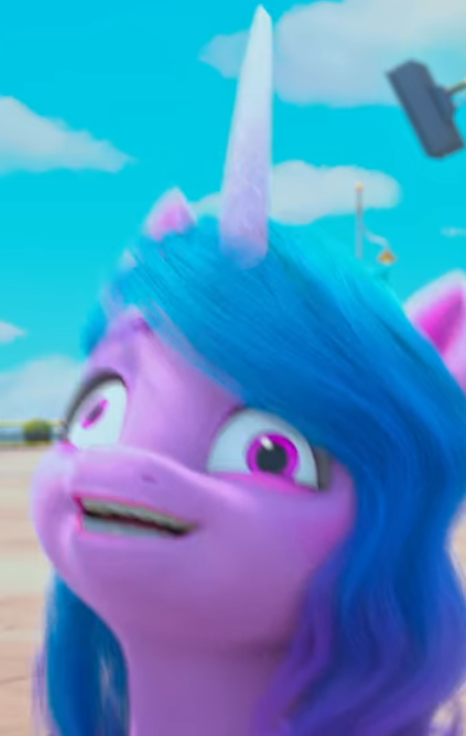 #2954952 - safe, screencap, izzy moonbow, pony, unicorn, g5, hoof done ...