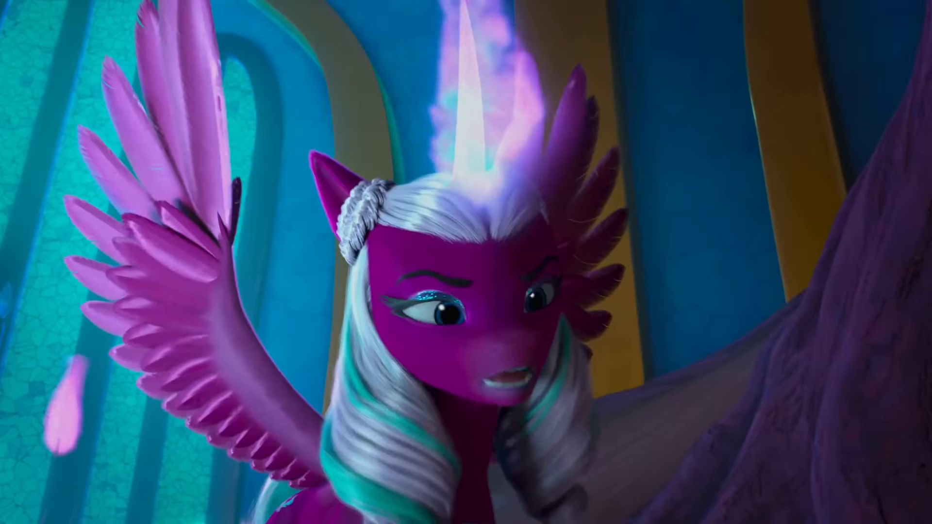 #2955624 - safe, screencap, misty brightdawn, opaline arcana, alicorn, pony, unicorn, g5, have ...