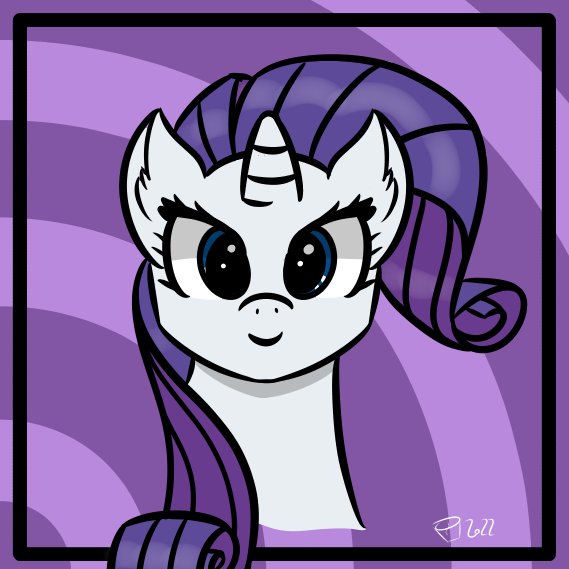 #2956380 - safe, artist:scarletdoodle, rarity, blue eyes, bust, female ...