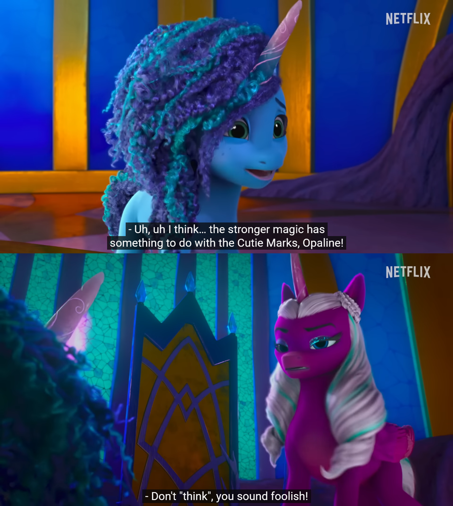 #2956704 - safe, edit, edited screencap, screencap, misty brightdawn, opaline arcana, alicorn ...