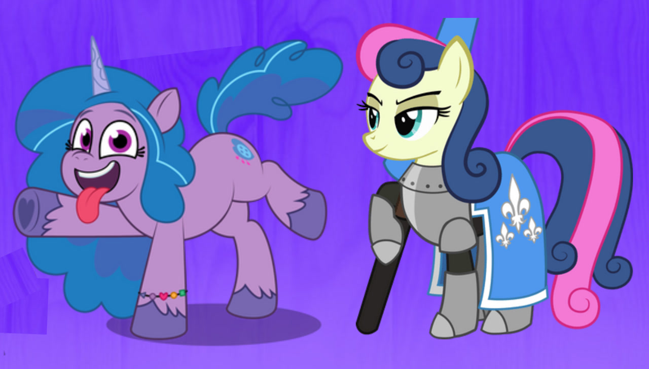 #2940039 - safe, artist:aleximusprime, artist:cinder vel, bon bon, izzy moonbow, sweetie drops ...