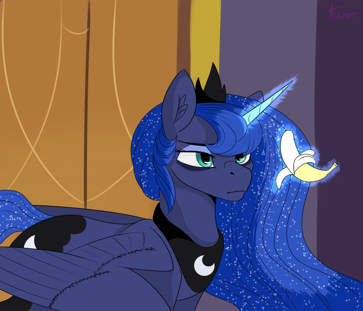 #2940155 - safe, artist:kiararrr, princess luna, alicorn, pony, a royal problem, season 7 ...
