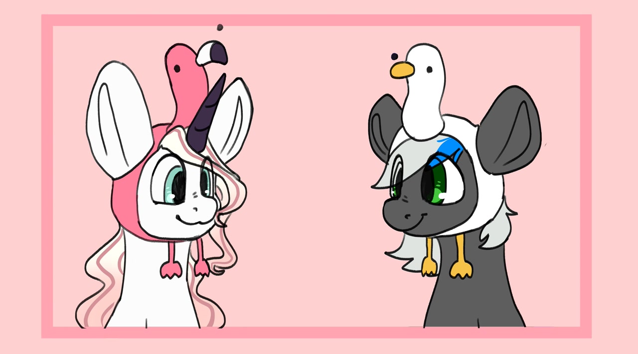 #2940161 - safe, artist:aliceg, oc, oc only, bird, goose, pony, unicorn ...