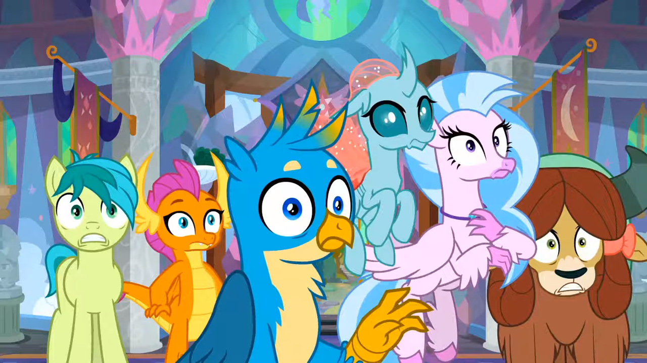 #2957283 - safe, screencap, gallus, ocellus, sandbar, silverstream ...